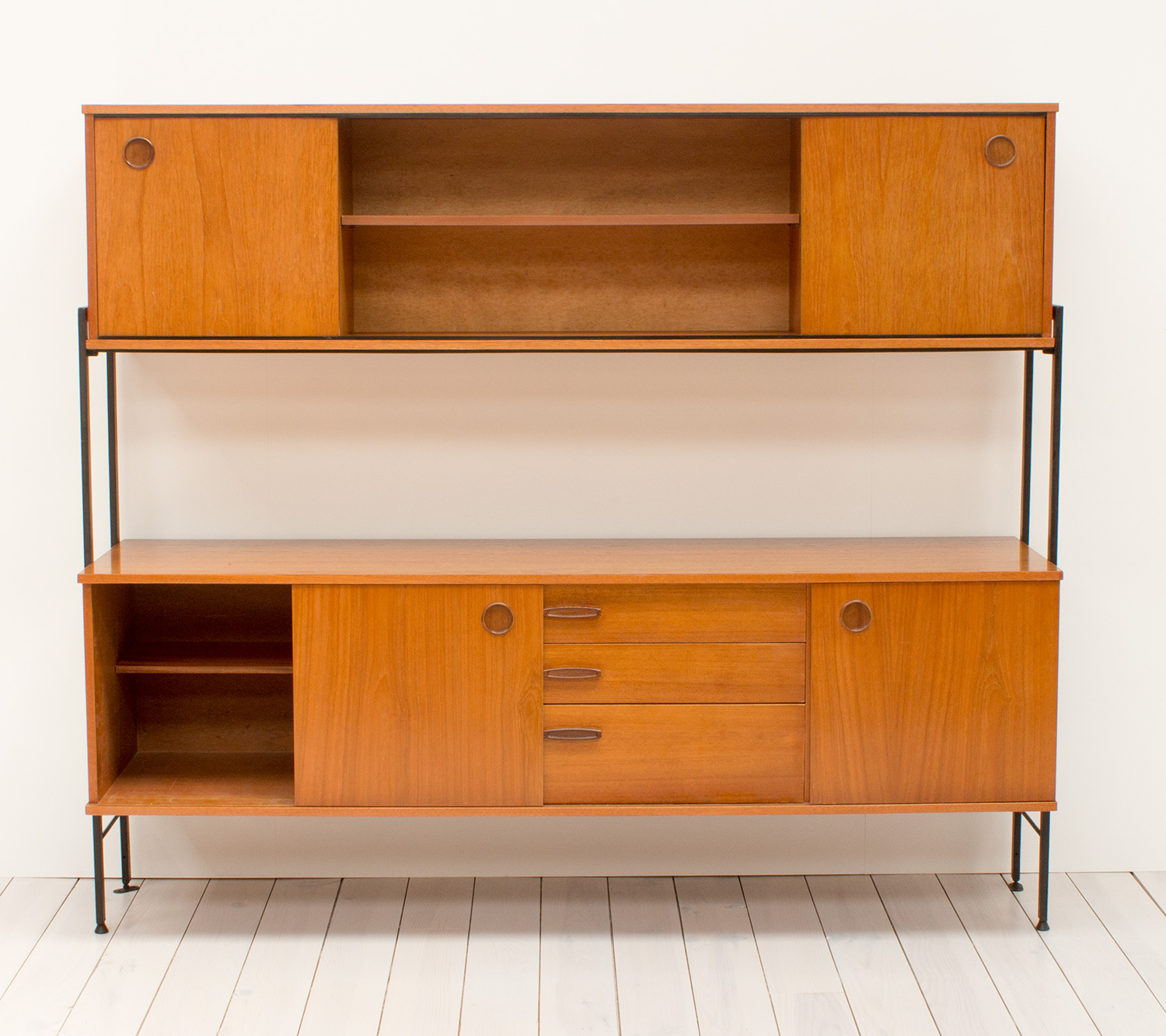 Avalon Teak Adjustable Sideboard / Wall Unit - Arc Furniture