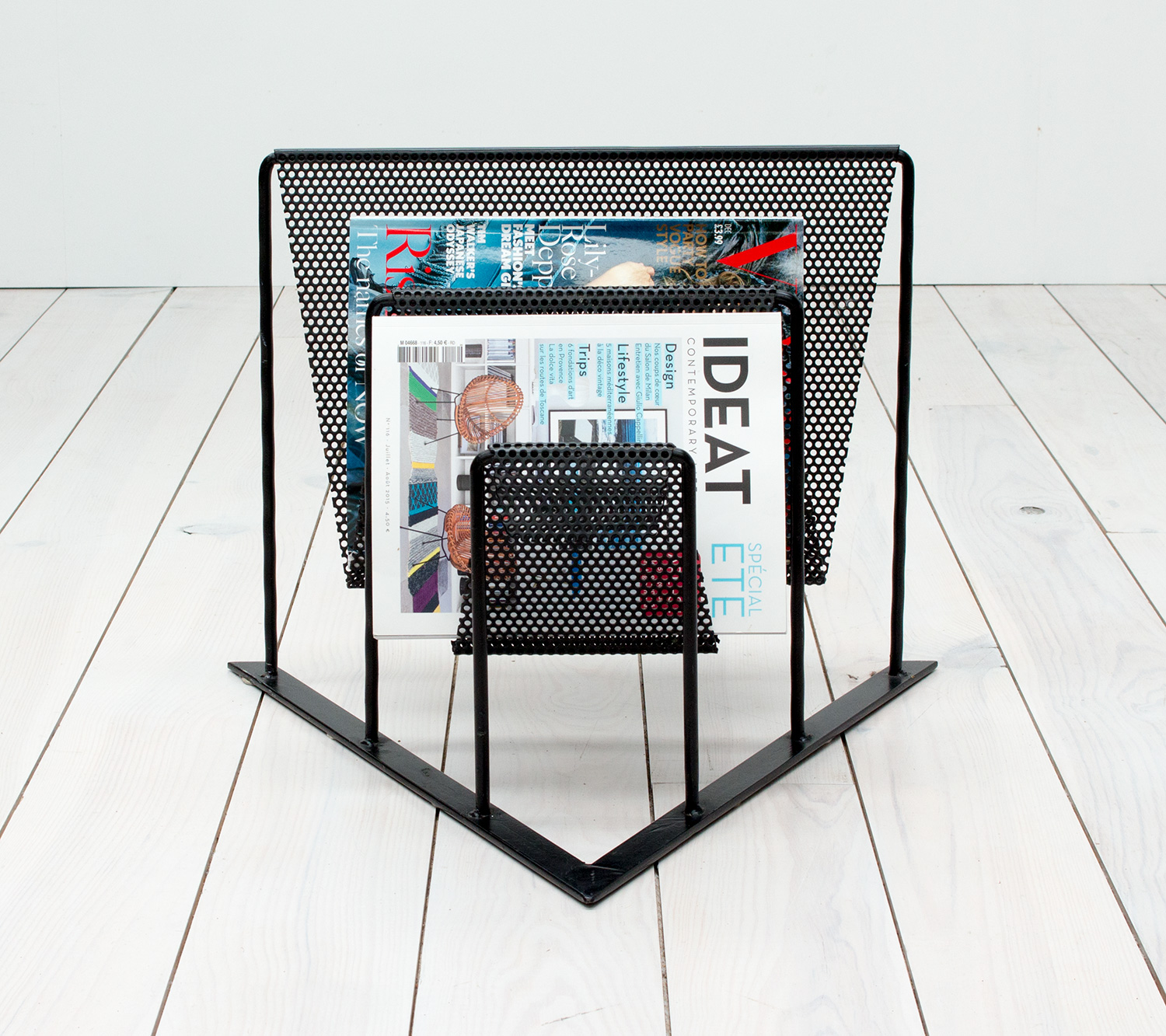 Perforated Metal Magazine Rack - Arc Furniture