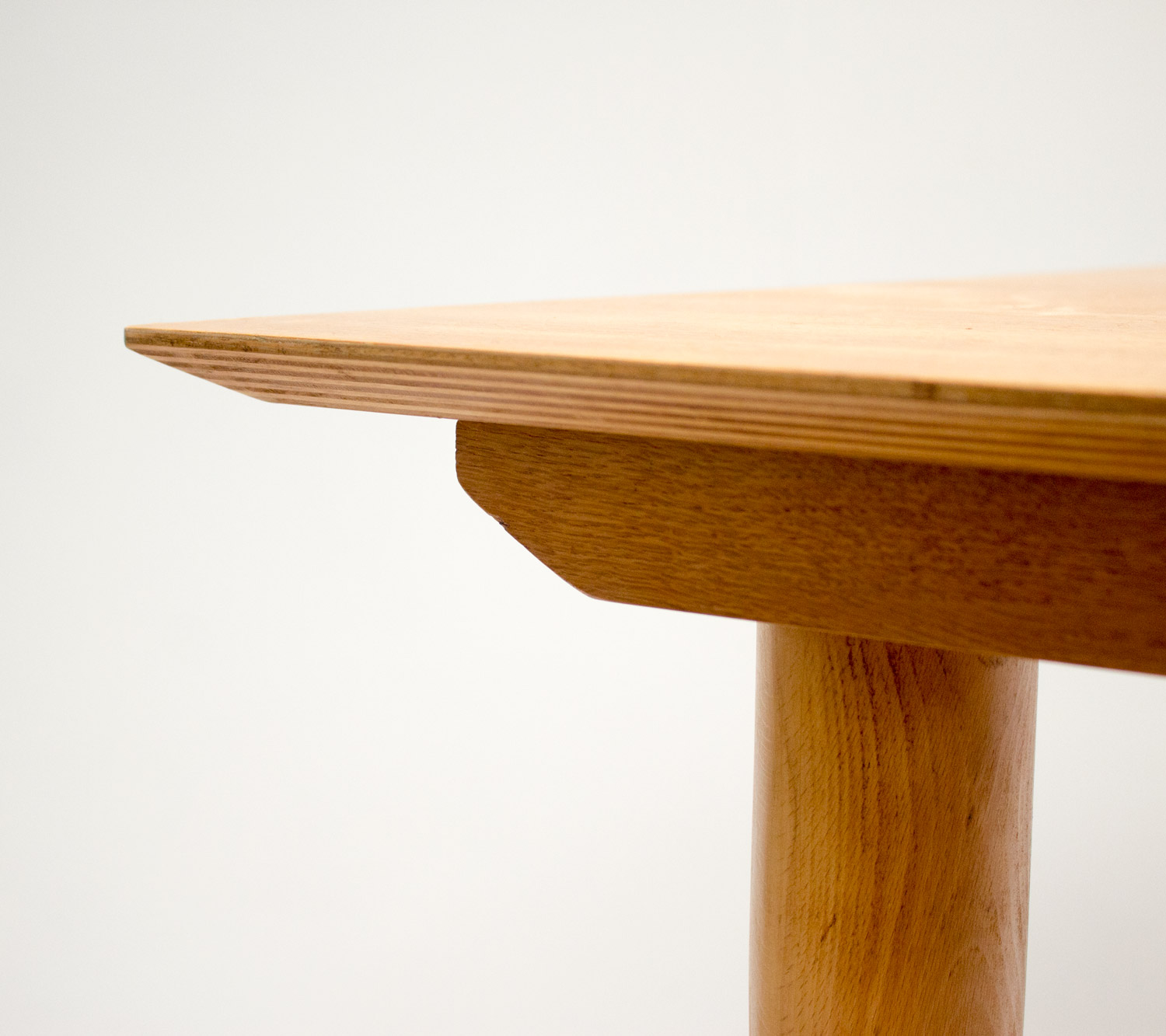 1960s Meredew Beech & Plywood Dining Table - Arc Furniture