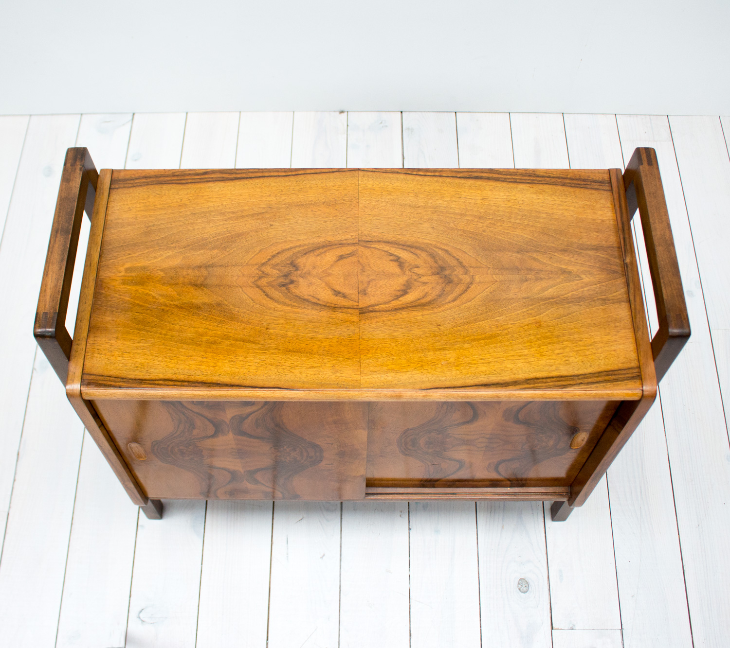 1950s Walnut Record/Drinks Cabinet - Arc Furniture