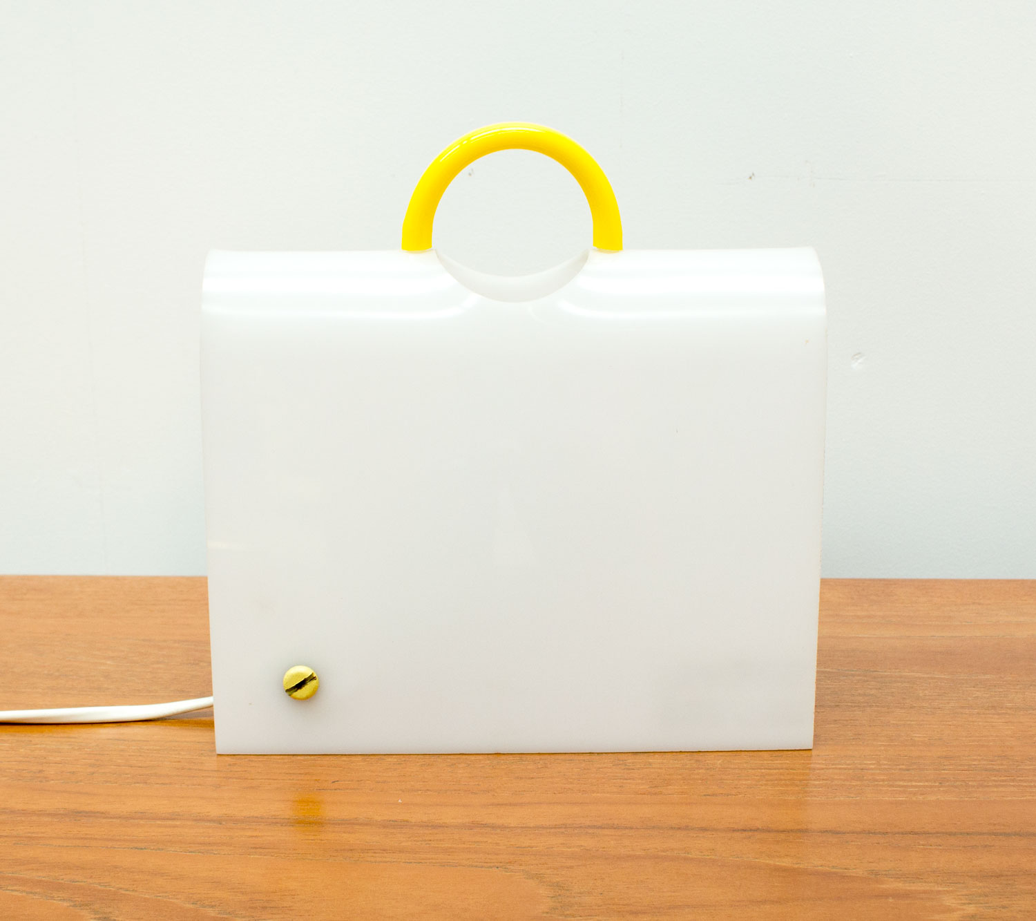 Perspex Suitcase Table Lamp by Shiu Kay Kan, 1980s - Arc Furniture